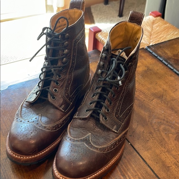 Stacy Adams | Shoes | Stacy Adams Mens Brown Leather Laceup Boots With ...